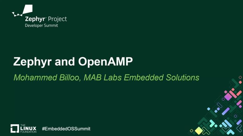 ChihJen Hung on LinkedIn: Zephyr and OpenAMP - Mohammed Billoo, MAB ... ChihJen Hung on LinkedIn: Zephyr and OpenAMP - Mohammed Billoo, MAB ...