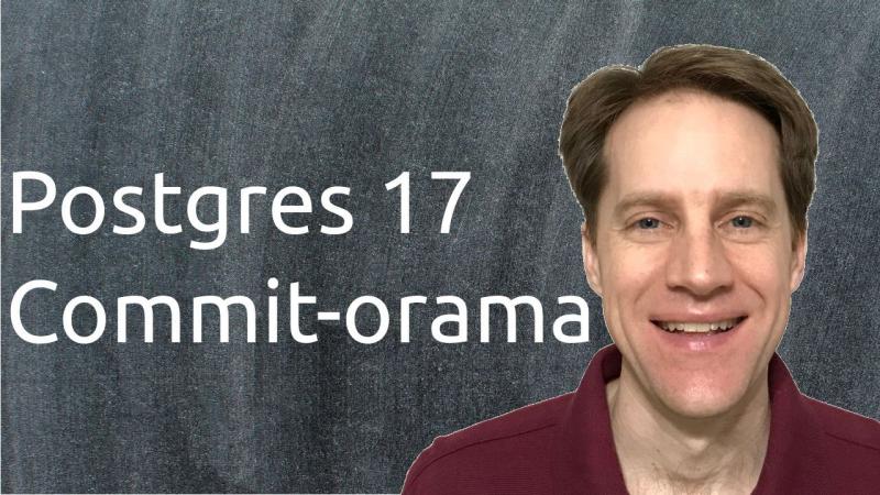 Postgres 17 Commit-orama | Scaling Postgres 312 | Ruby Tree Software, Inc. Postgres 17 Commit-orama | Scaling Postgres 312 | Ruby Tree Software, Inc.
