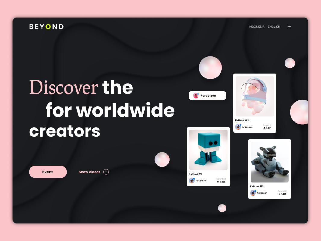 Nastya Sukharieva on LinkedIn: Homepage design BEYOND Nastya Sukharieva on LinkedIn: Homepage design BEYOND