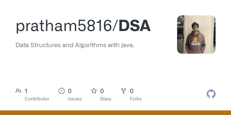 Pratham Kumar Taheem on LinkedIn: GitHub - pratham5816/DSA: Data ... Pratham Kumar Taheem on LinkedIn: GitHub - pratham5816/DSA: Data ...