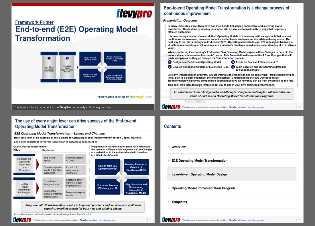 PPT: End-to-end (E2E) Operating Model Transformation (30-slide PPT ... PPT: End-to-end (E2E) Operating Model Transformation (30-slide PPT ...