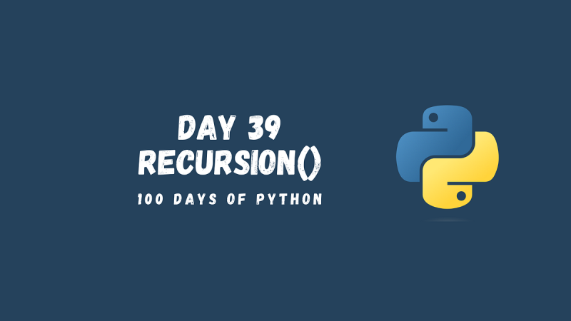 Martin Mirakyan on LinkedIn: Recursion in Python (39/100 Days of Python) Martin Mirakyan on LinkedIn: Recursion in Python (39/100 Days of Python)