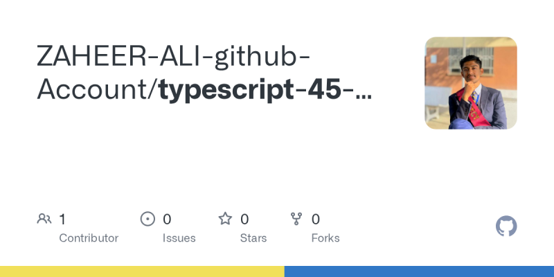 Zaheer Ali Bhagar on LinkedIn: GitHub - ZAHEER-ALI-github-Account ... Zaheer Ali Bhagar on LinkedIn: GitHub - ZAHEER-ALI-github-Account ...