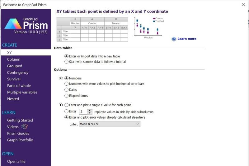 Creating a Dissolution Graph in GraphPad Prism | Excel in Science ... Creating a Dissolution Graph in GraphPad Prism | Excel in Science ...
