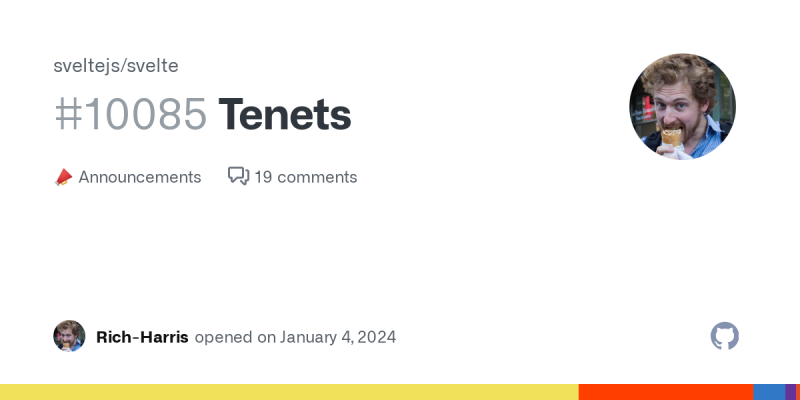 Vinay Chandrasekharan on LinkedIn: Tenets · sveltejs svelte ... Vinay Chandrasekharan on LinkedIn: Tenets · sveltejs svelte ...