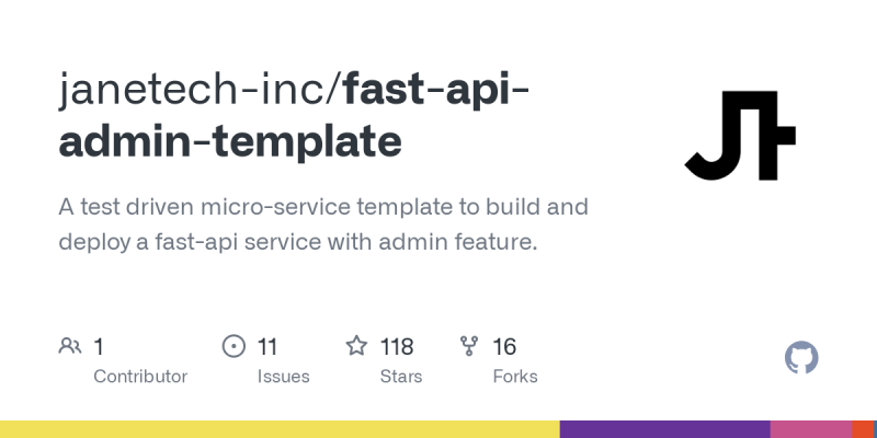 Arjun Umathanu on LinkedIn: GitHub - janetech-inc/fast-api-admin ... Arjun Umathanu on LinkedIn: GitHub - janetech-inc/fast-api-admin ...
