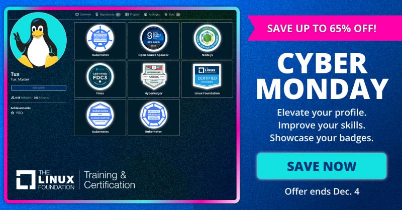 Hilary Carter on LinkedIn: Linux Foundation Training - Cyber Monday ... Hilary Carter on LinkedIn: Linux Foundation Training - Cyber Monday ...