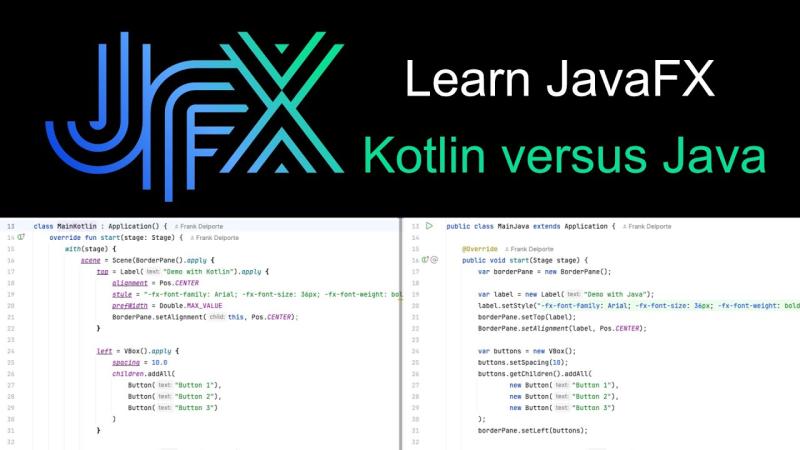 Frank Delporte on LinkedIn: JavaFX Tutorial: JavaFX with Kotlin versus Java Frank Delporte on LinkedIn: JavaFX Tutorial: JavaFX with Kotlin versus Java