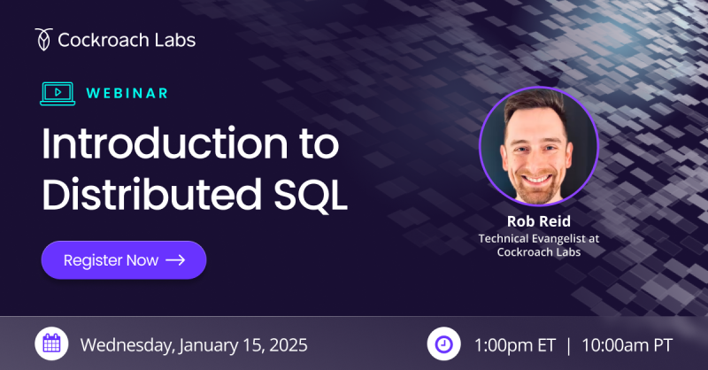 Brandt Anderson on LinkedIn: Introduction to Distributed SQL | Webinar Brandt Anderson on LinkedIn: Introduction to Distributed SQL | Webinar