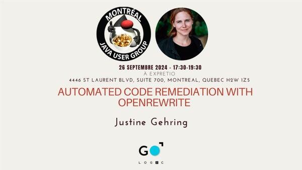 Moderne on LinkedIn: Automated code remediation with OpenRewrite , Thu ... Moderne on LinkedIn: Automated code remediation with OpenRewrite , Thu ...
