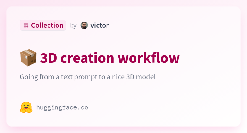 Victor Mustar on LinkedIn: ๐ฆ 3D creation workflow - a victor Collection Victor Mustar on LinkedIn: ๐ฆ 3D creation workflow - a victor Collection