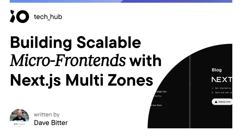 Dave Bitter 🚀 on LinkedIn: Building Scalable Micro-Frontends with Next ... Dave Bitter 🚀 on LinkedIn: Building Scalable Micro-Frontends with Next ...
