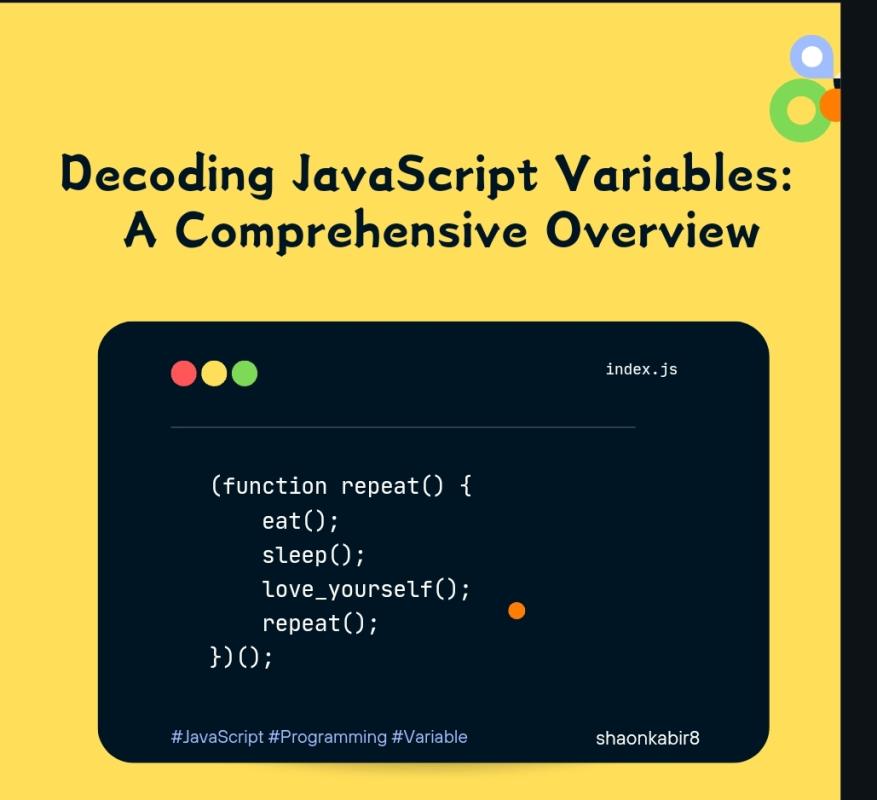 Shaon Kabir on LinkedIn: Decoding JavaScript Variables: A Comprehensive ... Shaon Kabir on LinkedIn: Decoding JavaScript Variables: A Comprehensive ...
