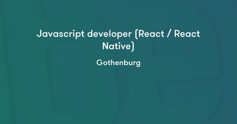 Arta Mandegari on LinkedIn: Javascript developer (React / React Native ... Arta Mandegari on LinkedIn: Javascript developer (React / React Native ...
