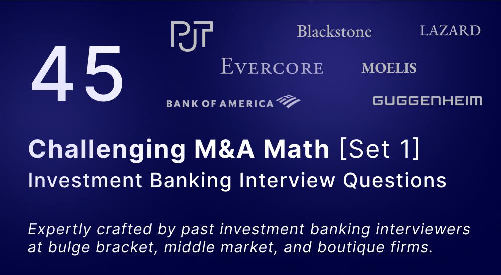 DropoutEdu on LinkedIn: M&A Interview Question Bank (Set 1) DropoutEdu on LinkedIn: M&A Interview Question Bank (Set 1)