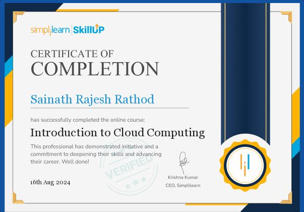 Sainath Rathod on LinkedIn: Sainath Rajesh Rathod has successfully ... Sainath Rathod on LinkedIn: Sainath Rajesh Rathod has successfully ...