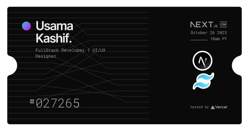 Join Usama Kashif at Next.js Conf | Usama Kashif Join Usama Kashif at Next.js Conf | Usama Kashif