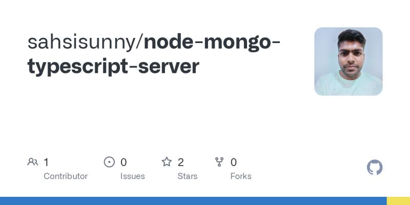 Sunny Sahsi on LinkedIn: GitHub - sahsisunny/node-mongo-typescript-server Sunny Sahsi on LinkedIn: GitHub - sahsisunny/node-mongo-typescript-server