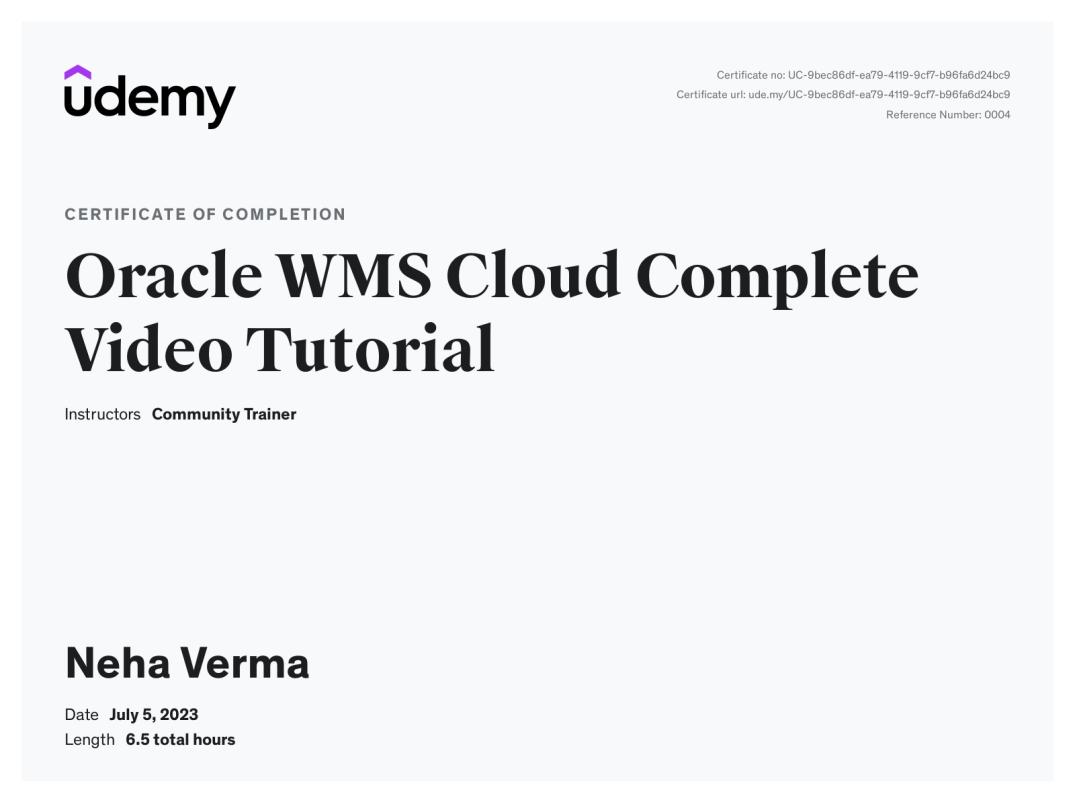 Neha Verma on LinkedIn: Udemy Course Completion Certificate Neha Verma on LinkedIn: Udemy Course Completion Certificate