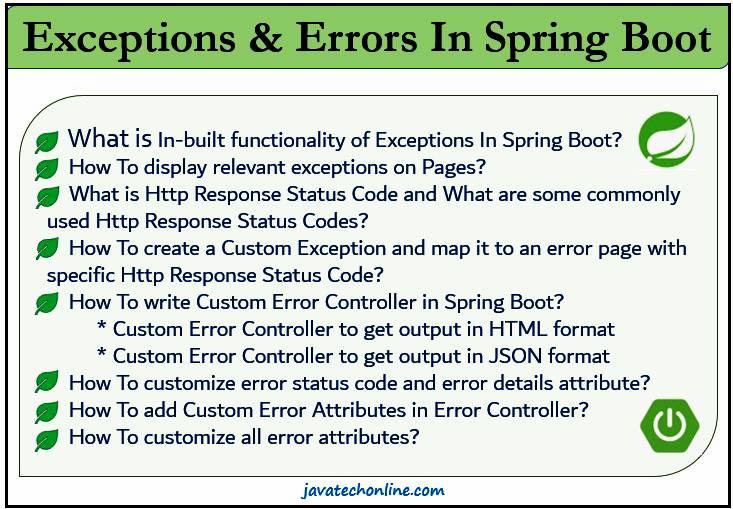 Rohit Kumar on LinkedIn: How to handle Exceptions/Errors in Spring Boot? Rohit Kumar on LinkedIn: How to handle Exceptions/Errors in Spring Boot?