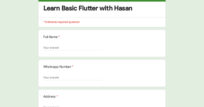Learn Basic Flutter with Hasan | Hasan Ahmad Learn Basic Flutter with Hasan | Hasan Ahmad