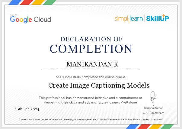 MANIKANDAN K on LinkedIn: MANIKANDAN K has successfully completed the ... MANIKANDAN K on LinkedIn: MANIKANDAN K has successfully completed the ...