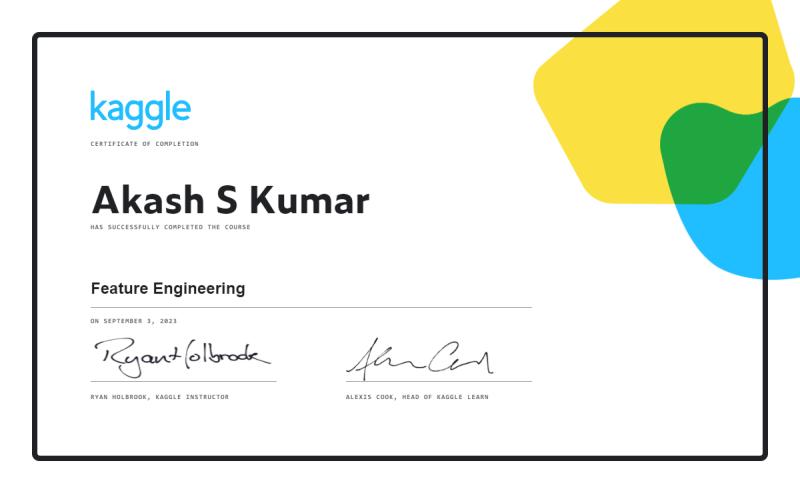 Akash Siva Kumar 🤖🧬🎾 on LinkedIn: Akash S Kumar completed the Feature ... Akash Siva Kumar 🤖🧬🎾 on LinkedIn: Akash S Kumar completed the Feature ...