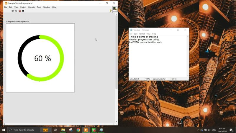 Circular Progressbar Demo in LabVIEW | Gus Erwin Singh, MBA Circular Progressbar Demo in LabVIEW | Gus Erwin Singh, MBA