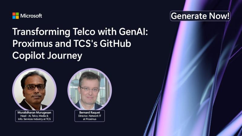 Côme Redon on LinkedIn: Transforming Telco with GenAI: Proximus and TCS ... Côme Redon on LinkedIn: Transforming Telco with GenAI: Proximus and TCS ...