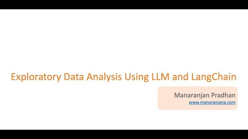 Sajune P. on LinkedIn: Exploratory Data Analysis Using LLM and LangChain Sajune P. on LinkedIn: Exploratory Data Analysis Using LLM and LangChain