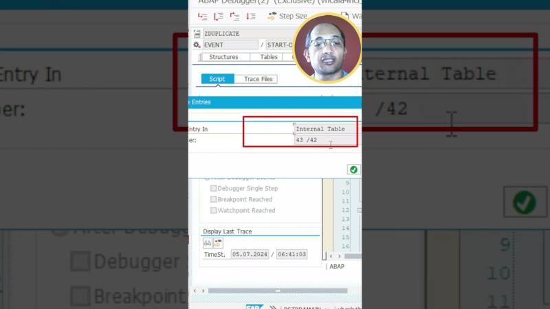 Somnath Paul on LinkedIn: ABAP DEBUGGING TIPS!! #shorts #abap # ... Somnath Paul on LinkedIn: ABAP DEBUGGING TIPS!! #shorts #abap # ...