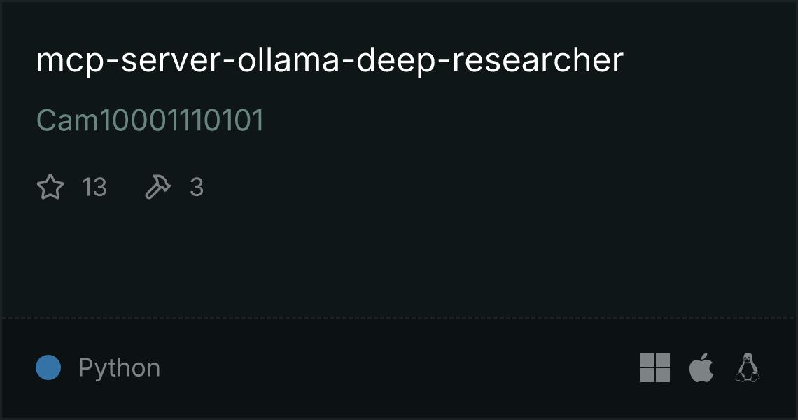 mcp-server-ollama-deep-researcher | Virtualan Software mcp-server-ollama-deep-researcher | Virtualan Software