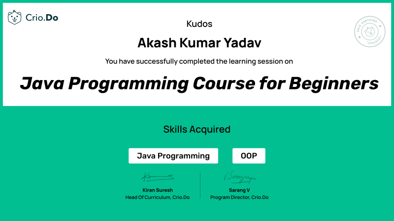 #javaprogramming #learningjourney #criodo #softwaredevelopment | Akash ... #javaprogramming #learningjourney #criodo #softwaredevelopment | Akash ...
