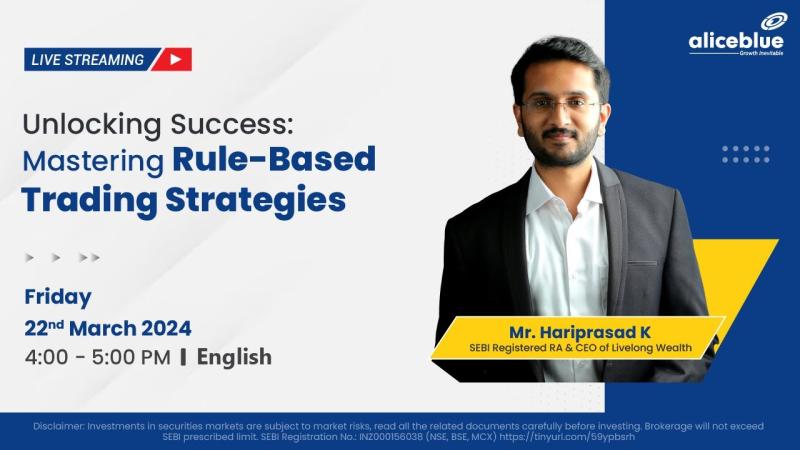 Supriya S. on LinkedIn: Unlocking Success: Mastering Rule-based Trading ... Supriya S. on LinkedIn: Unlocking Success: Mastering Rule-based Trading ...