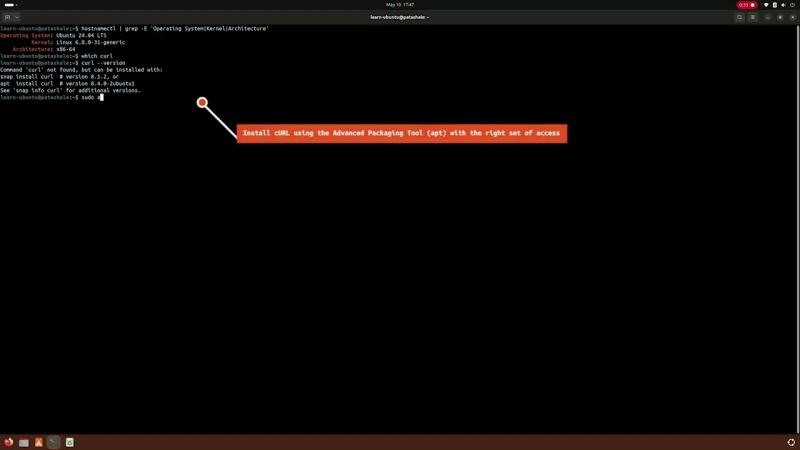 Installing cURL on Ubuntu 24.04 LTS | Patashale™ Installing cURL on Ubuntu 24.04 LTS | Patashale™