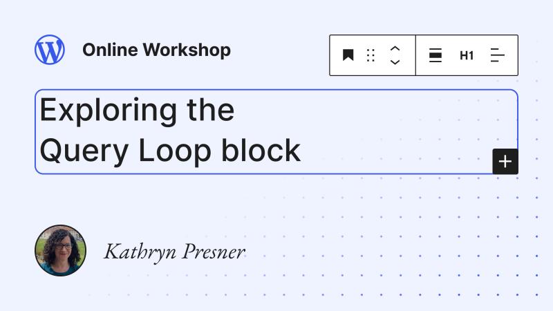 Helena Artmann on LinkedIn: Exploring the Query Loop block Helena Artmann on LinkedIn: Exploring the Query Loop block