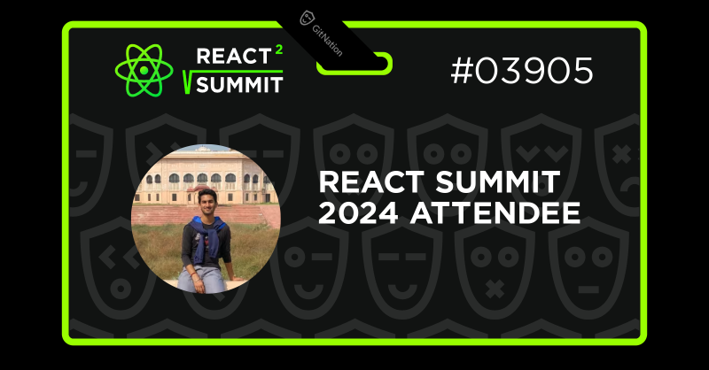 Check out my badge & claim your free React Summit 2024 remote ticket ... Check out my badge & claim your free React Summit 2024 remote ticket ...