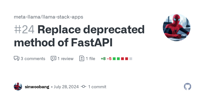 Sin-Woo Bang on LinkedIn: Replace deprecated method of FastAPI by ... Sin-Woo Bang on LinkedIn: Replace deprecated method of FastAPI by ...