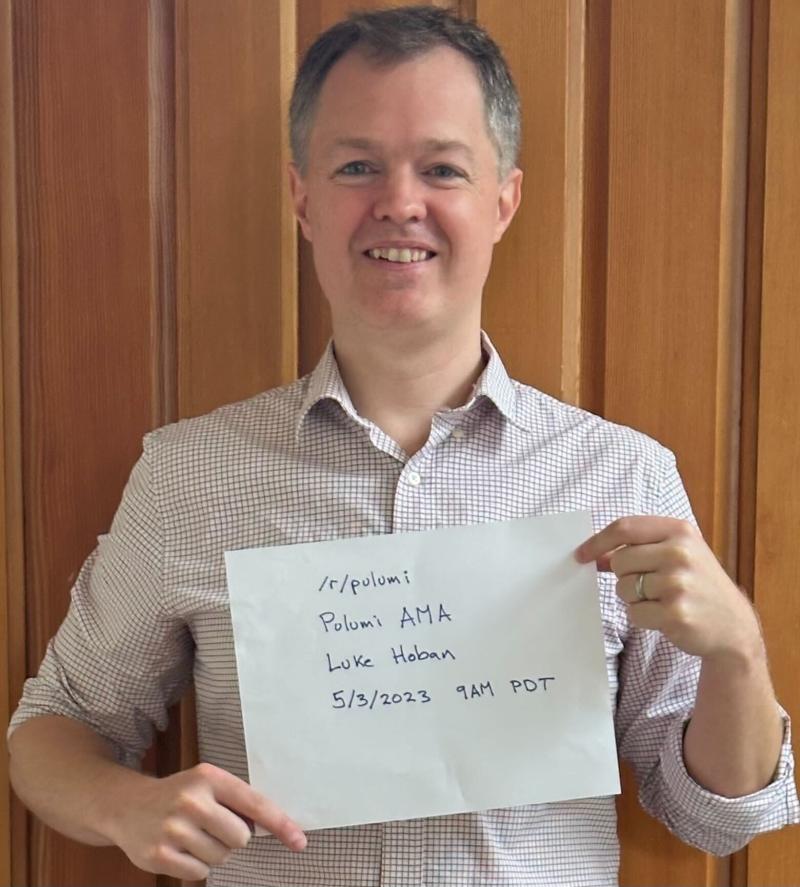 ☁️ Levi Blackstone on LinkedIn: r/pulumi on Reddit: AMA - Luke Hoban ... ☁️ Levi Blackstone on LinkedIn: r/pulumi on Reddit: AMA - Luke Hoban ...