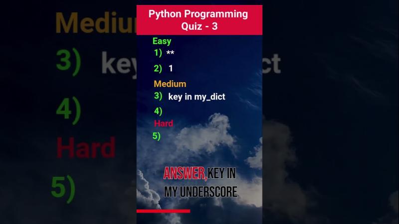 Kanthi Kiran Sirra on LinkedIn: Python Programming Quiz 3 # ... Kanthi Kiran Sirra on LinkedIn: Python Programming Quiz 3 # ...