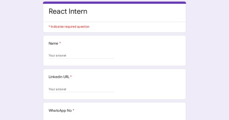 Jyoti Bhasin on LinkedIn: React Intern | 15 comments Jyoti Bhasin on LinkedIn: React Intern | 15 comments