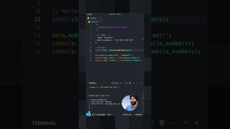 Rupinder Singh on LinkedIn: Master Deep Cloning in JavaScript in 60 ... Rupinder Singh on LinkedIn: Master Deep Cloning in JavaScript in 60 ...