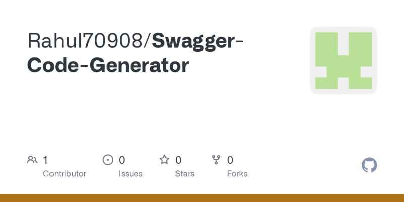 Rahul Kumar Gupta on LinkedIn: GitHub - Rahul70908/Swagger-Code-Generator Rahul Kumar Gupta on LinkedIn: GitHub - Rahul70908/Swagger-Code-Generator