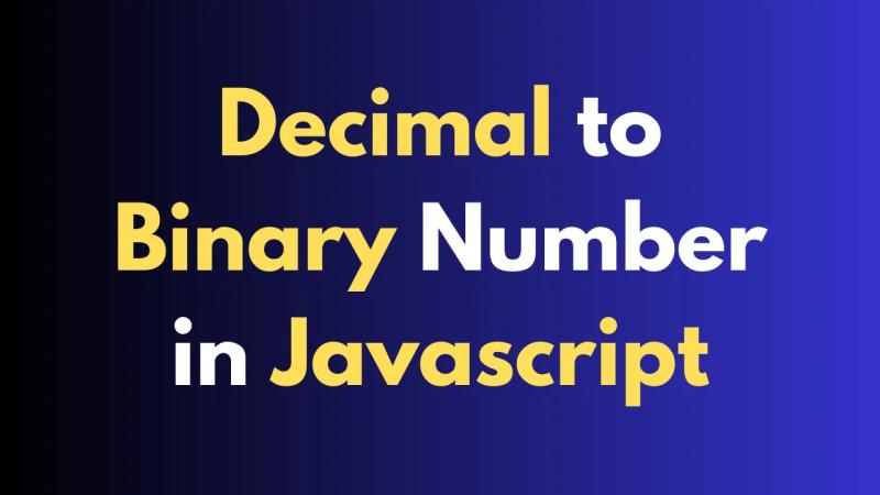 Easy Way to Convert a Decimal Number to a Binary Number using ... Easy Way to Convert a Decimal Number to a Binary Number using ...