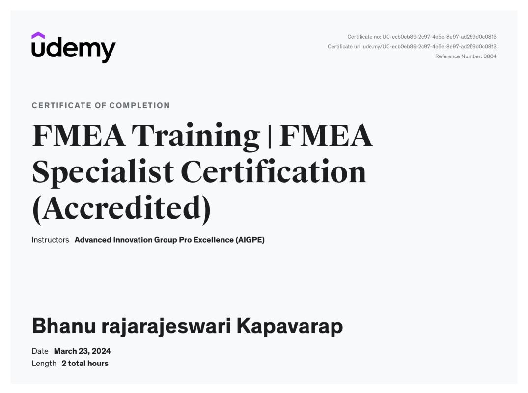 Bhanu Kapavarapu on LinkedIn: Udemy Course Completion Certificate Bhanu Kapavarapu on LinkedIn: Udemy Course Completion Certificate