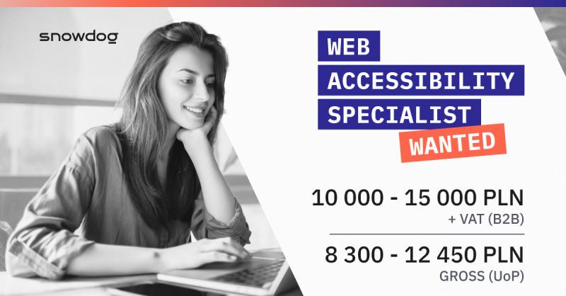 Anna Karoń on LinkedIn: Web Accessibility Specialist | Snowdog Anna Karoń on LinkedIn: Web Accessibility Specialist | Snowdog