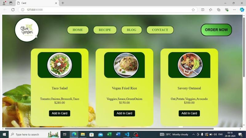 Kalyani Khade on LinkedIn: Restaurant Website Kalyani Khade on LinkedIn: Restaurant Website
