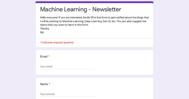 Siddhardhan S on LinkedIn: Machine Learning - Newsletter Siddhardhan S on LinkedIn: Machine Learning - Newsletter