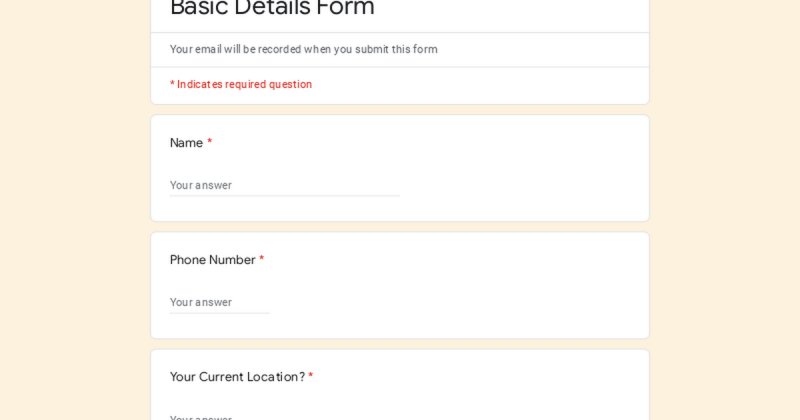 VAMSI KRISHNA GEMBALI on LinkedIn: Basic Details Form VAMSI KRISHNA GEMBALI on LinkedIn: Basic Details Form