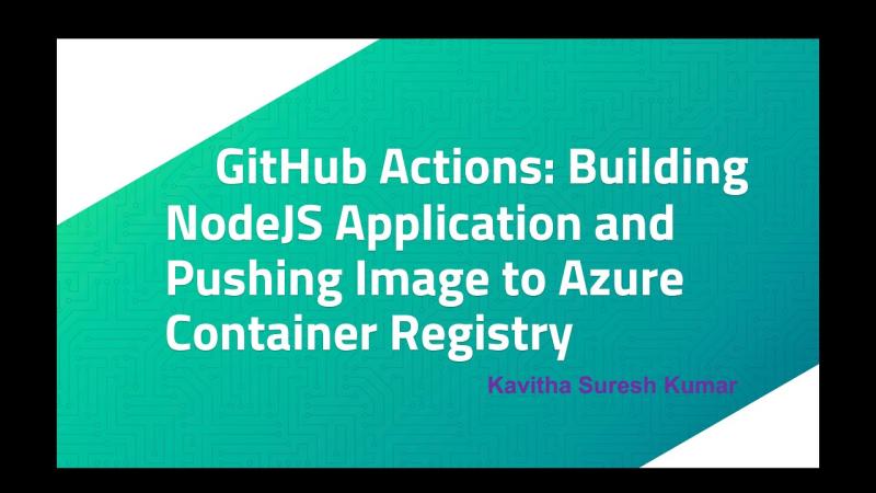Kavitha Suresh Kumar on LinkedIn: GitHub Actions: Building NodeJS ... Kavitha Suresh Kumar on LinkedIn: GitHub Actions: Building NodeJS ...